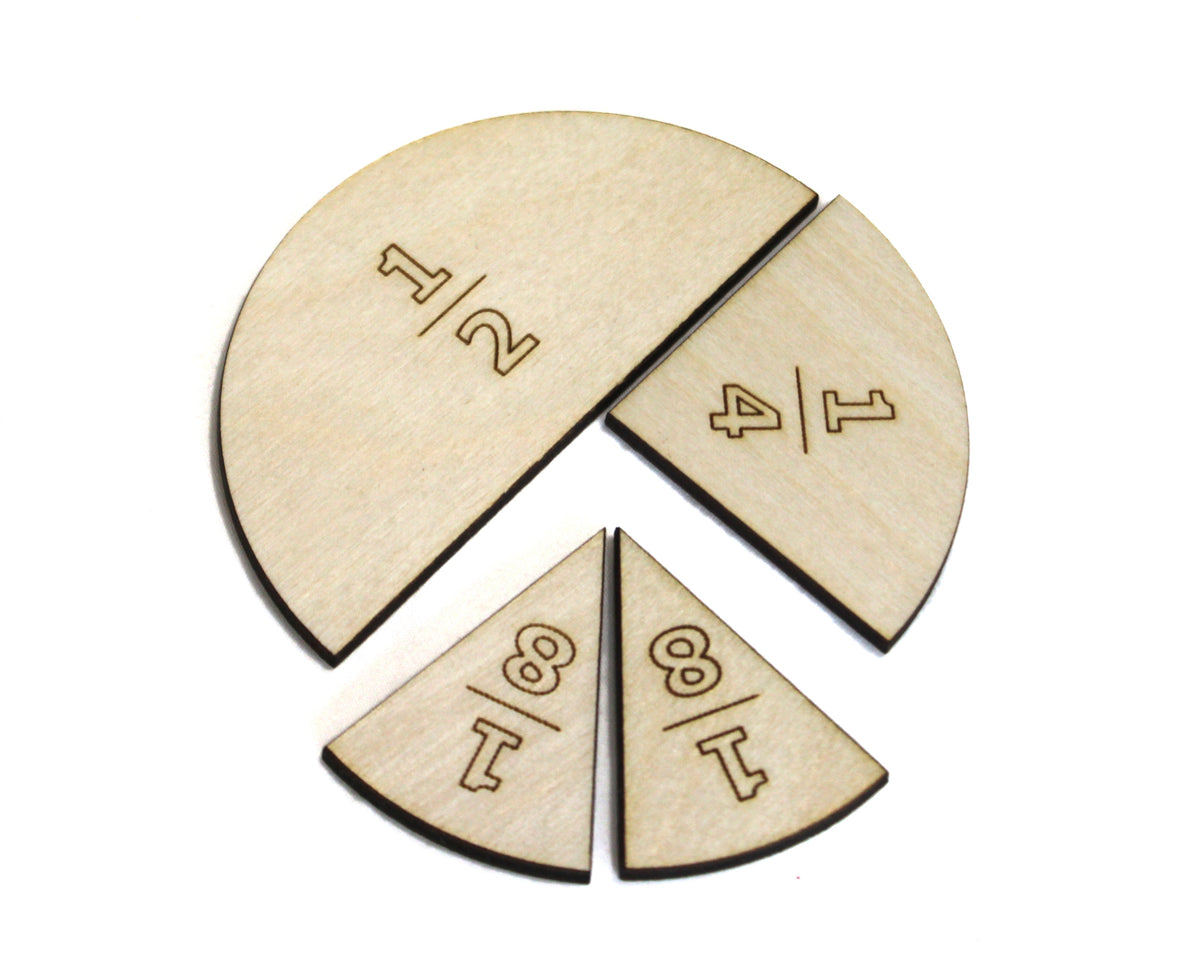 Fractions Learning Aid - Montessori Fractions - Visual Fractions ...